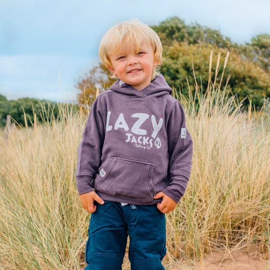 Printed Hooded Sweatshirt – Lazy Jacks